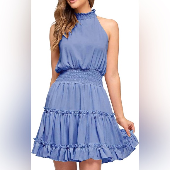 Dresses | Small High Neck Ruffle Dress | Poshmark